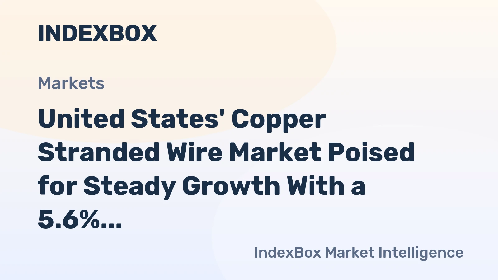 United States' Copper Stranded Wire Market Poised for Steady Growth With a 5.6% CAGR in Value Through 2035