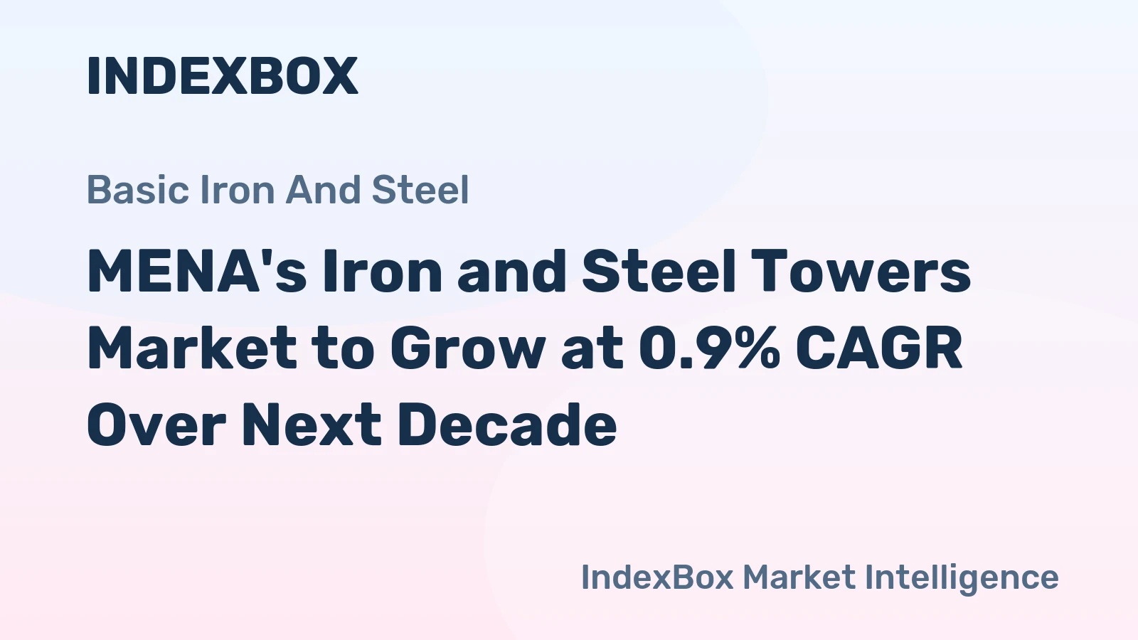 MENA's Iron and Steel Towers Market to Grow at 0.9% CAGR Over Next Decade