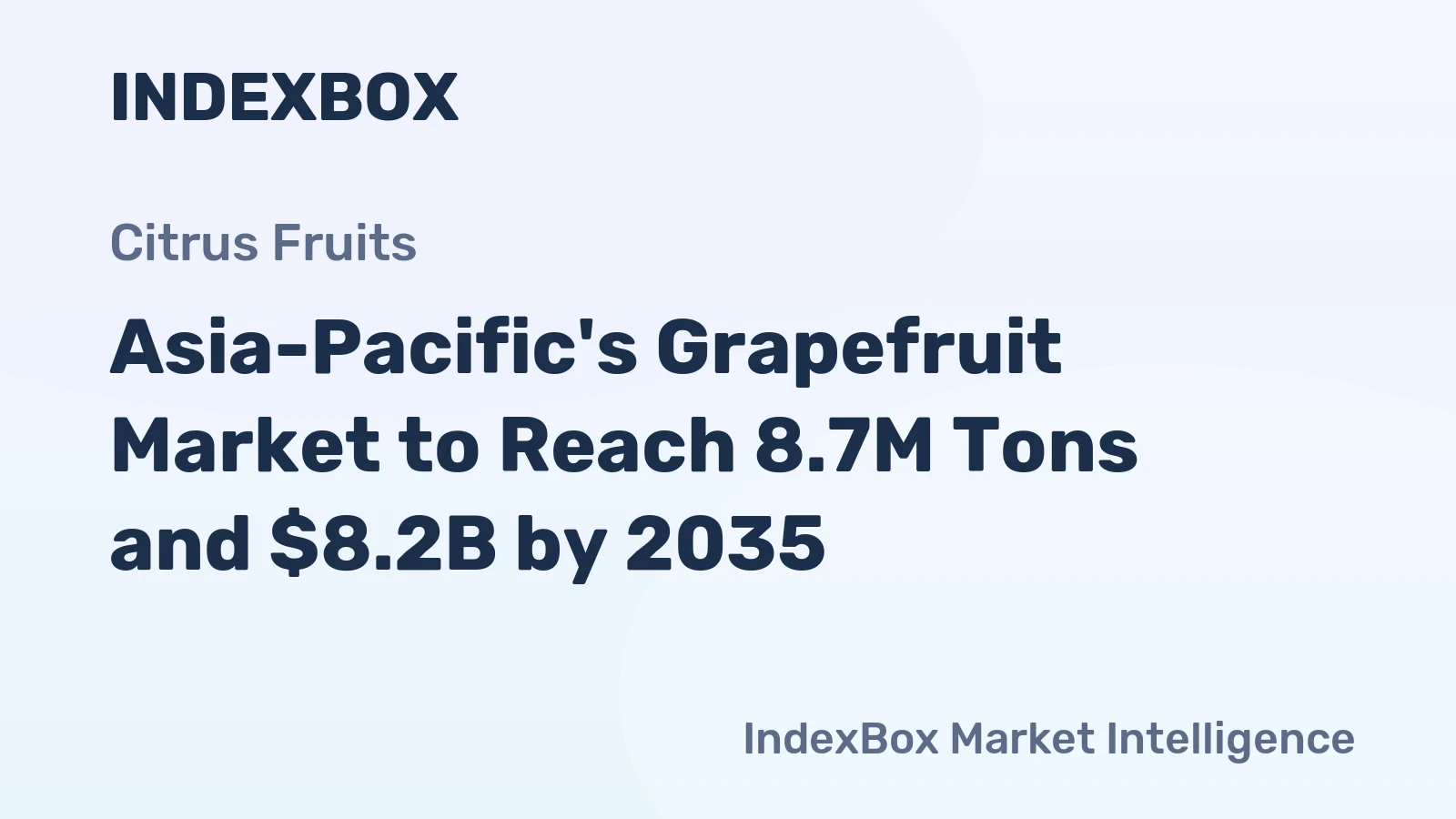 Asia-Pacific's Grapefruit Market to Reach 8.7M Tons and $8.2B by 2035