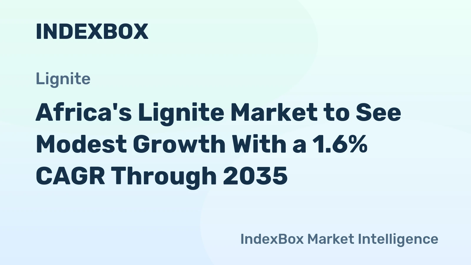 Africa's Lignite Market to See Modest Growth With a 1.6% CAGR Through 2035