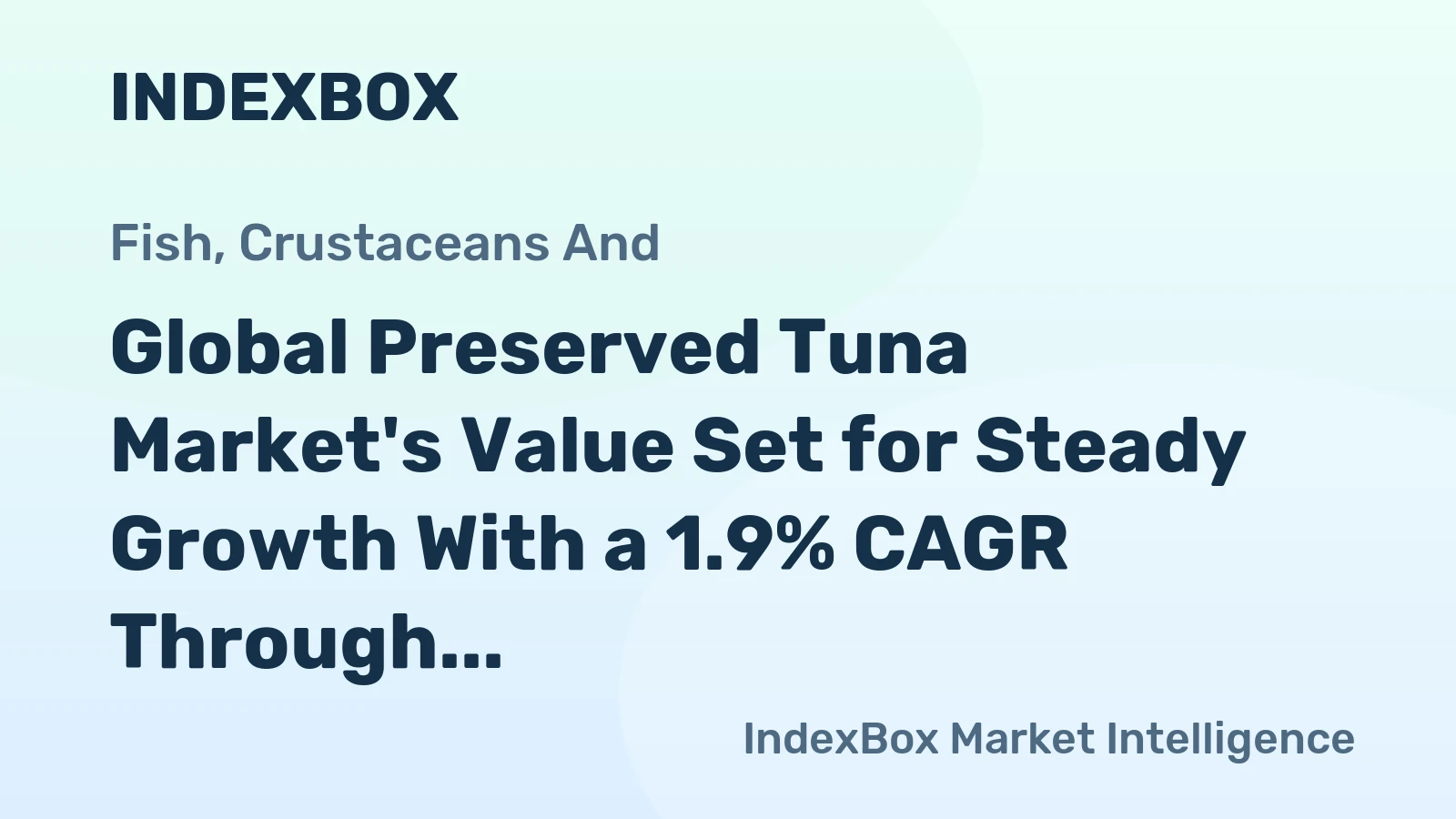 Global Preserved Tuna Market's Value Set for Steady Growth With a 1.9% CAGR Through 2035