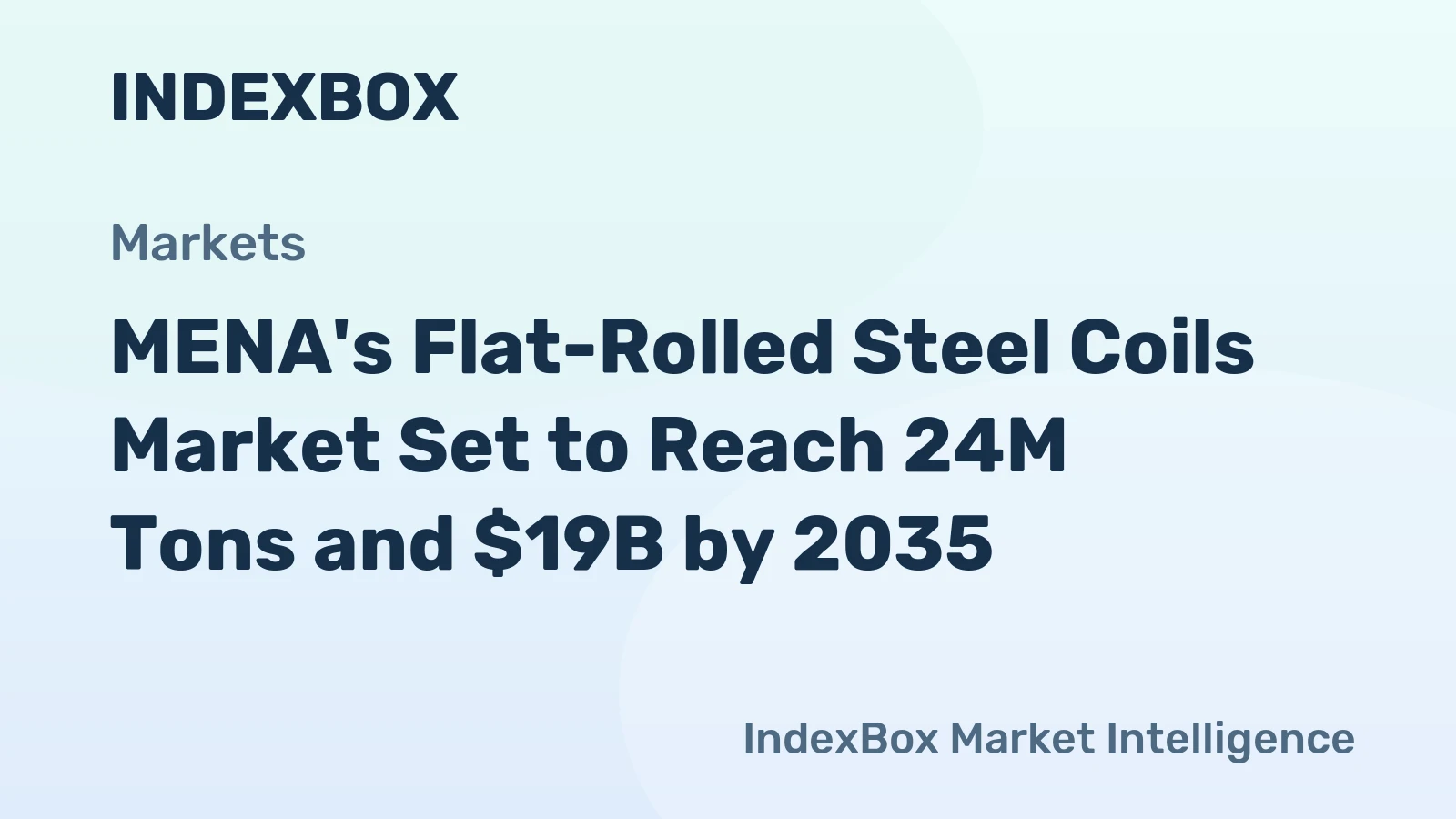 MENA's Flat-Rolled Steel Coils Market Set to Reach 24M Tons and $19B by 2035