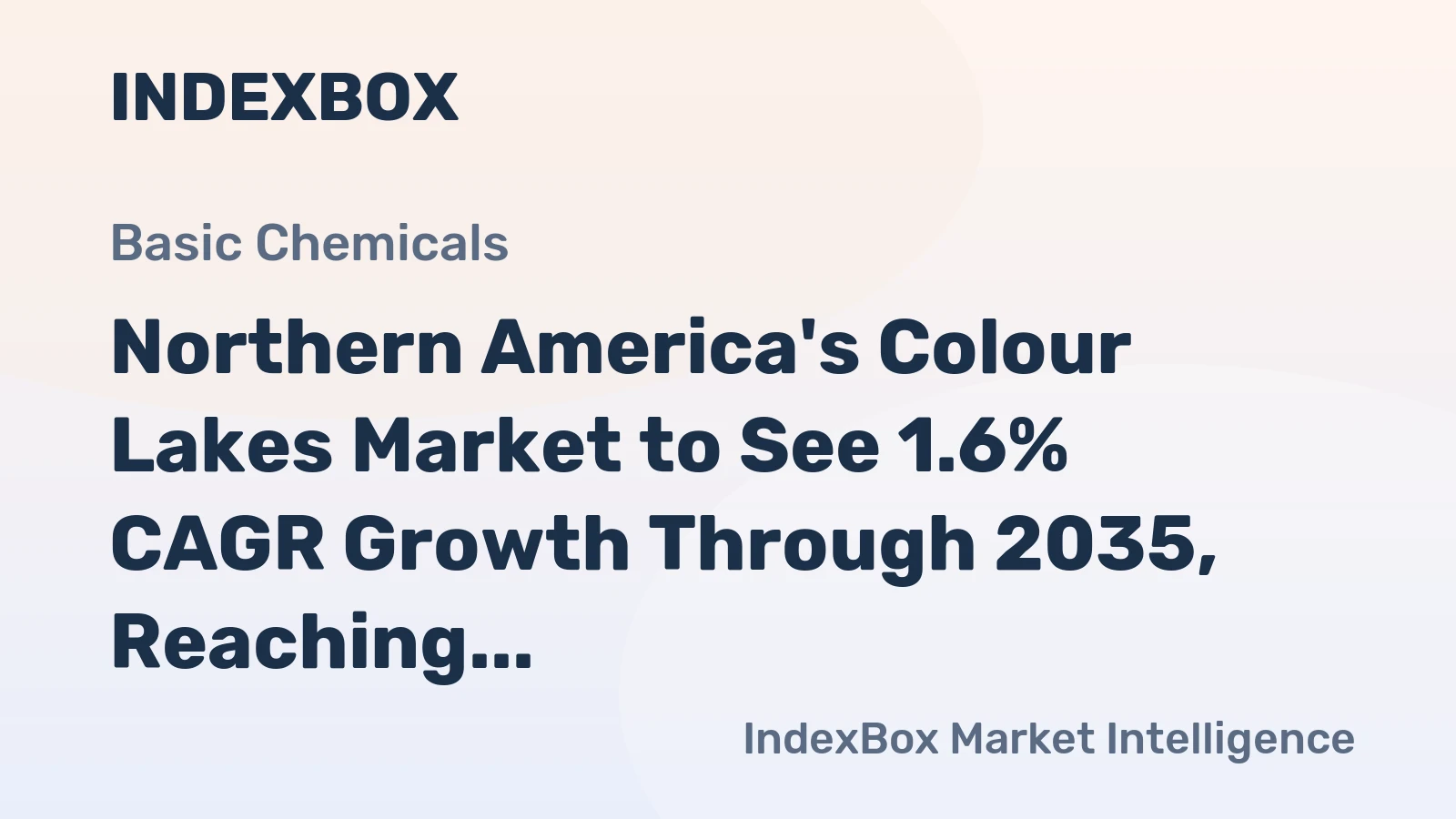 Northern America's Colour Lakes Market to See 1.6% CAGR Growth Through 2035, Reaching $600M in Value