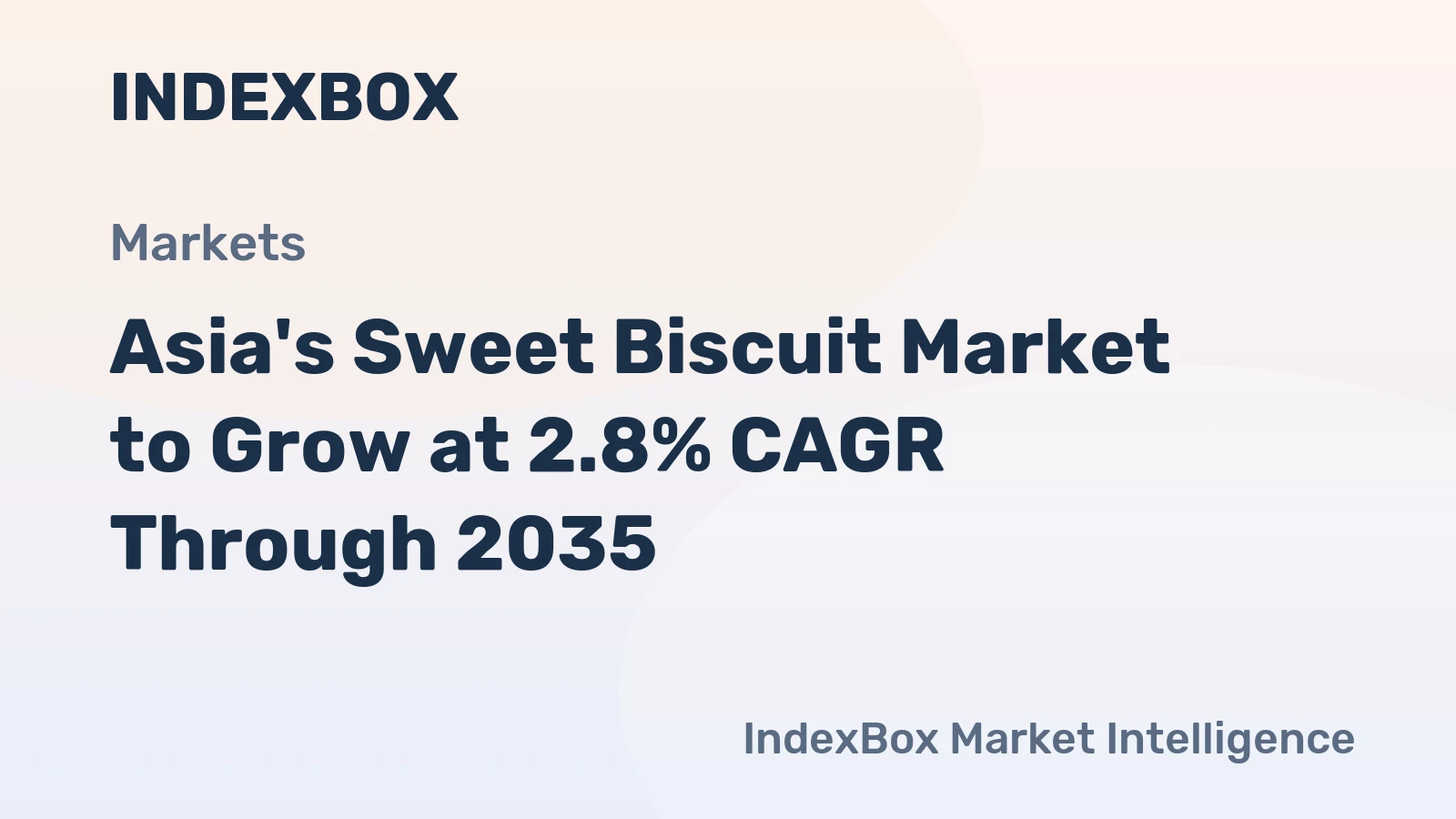 Asia's Sweet Biscuit Market to Grow at 2.8% CAGR Through 2035