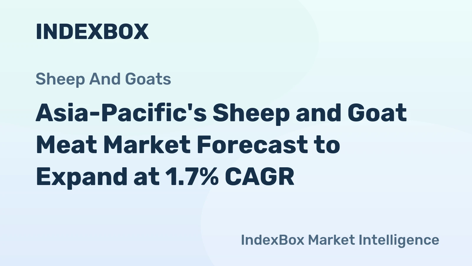 Asia-Pacific's Sheep and Goat Meat Market Forecast to Expand at 1.7% CAGR