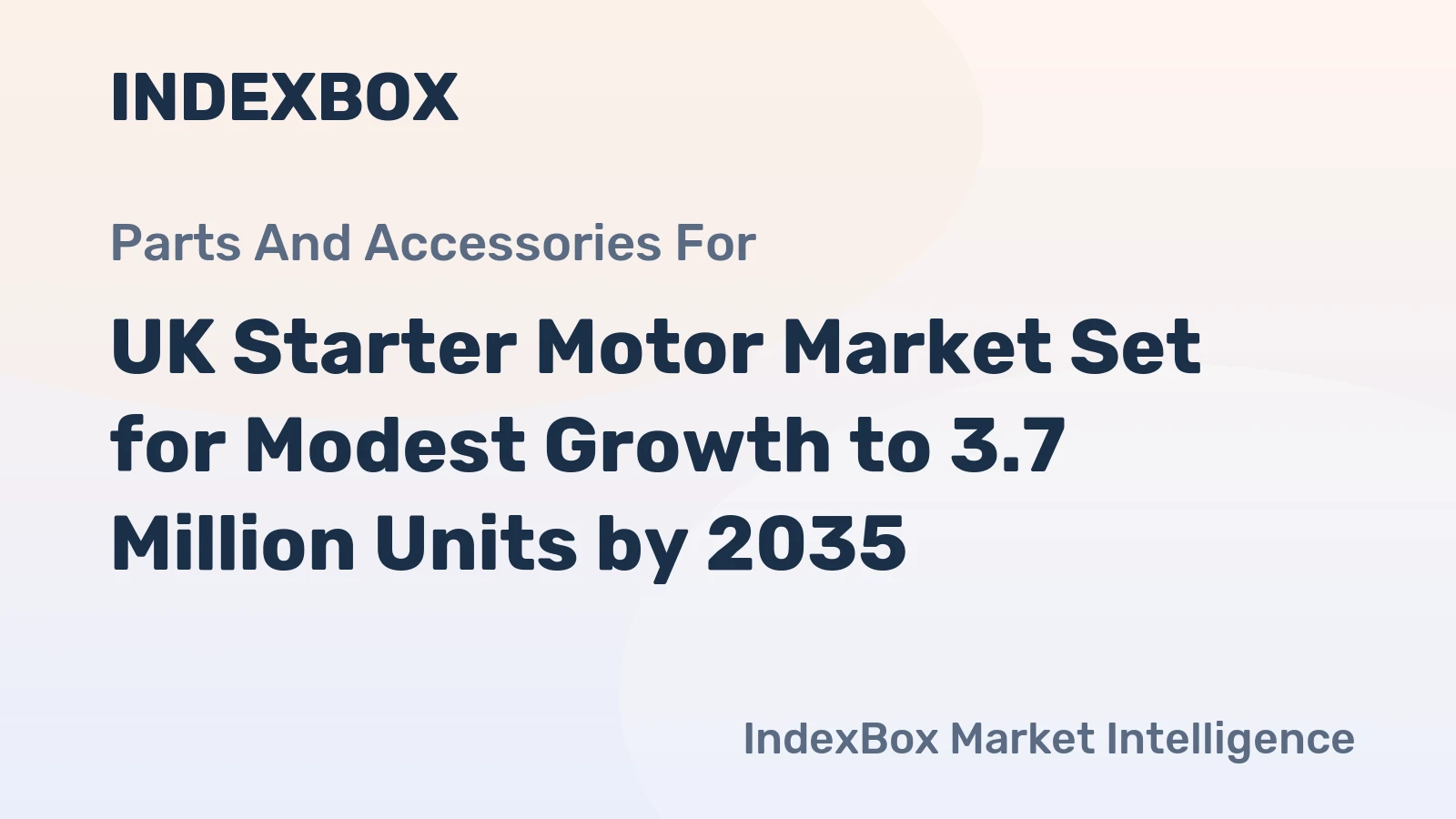 UK Starter Motor Market Set for Modest Growth to 3.7 Million Units by 2035