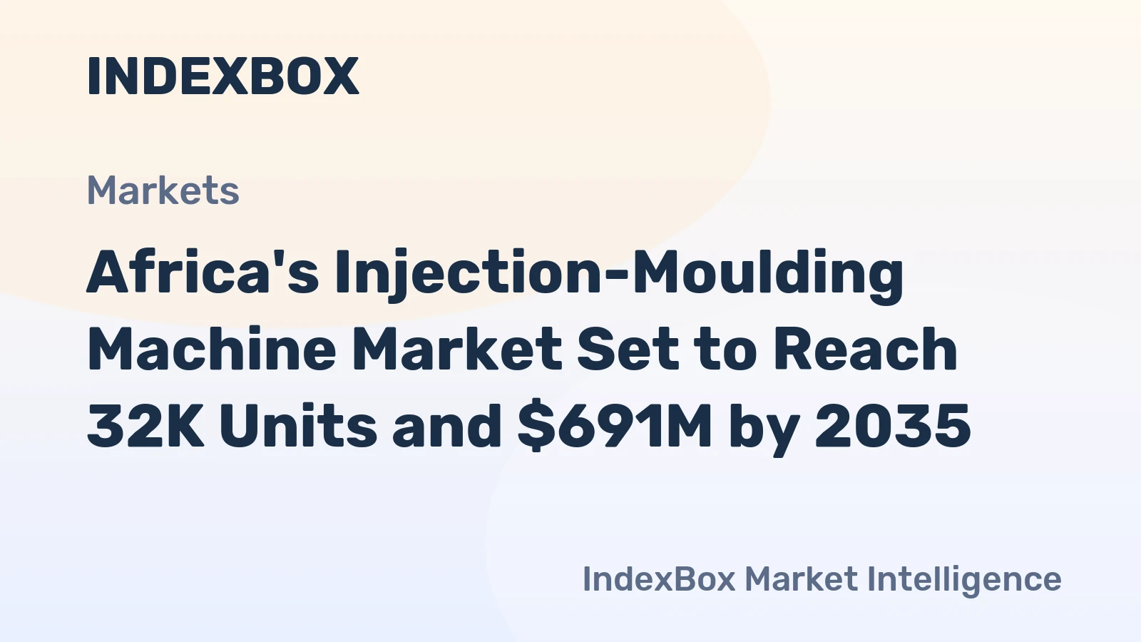 Africa's Injection-Moulding Machine Market Set to Reach 32K Units and $691M by 2035