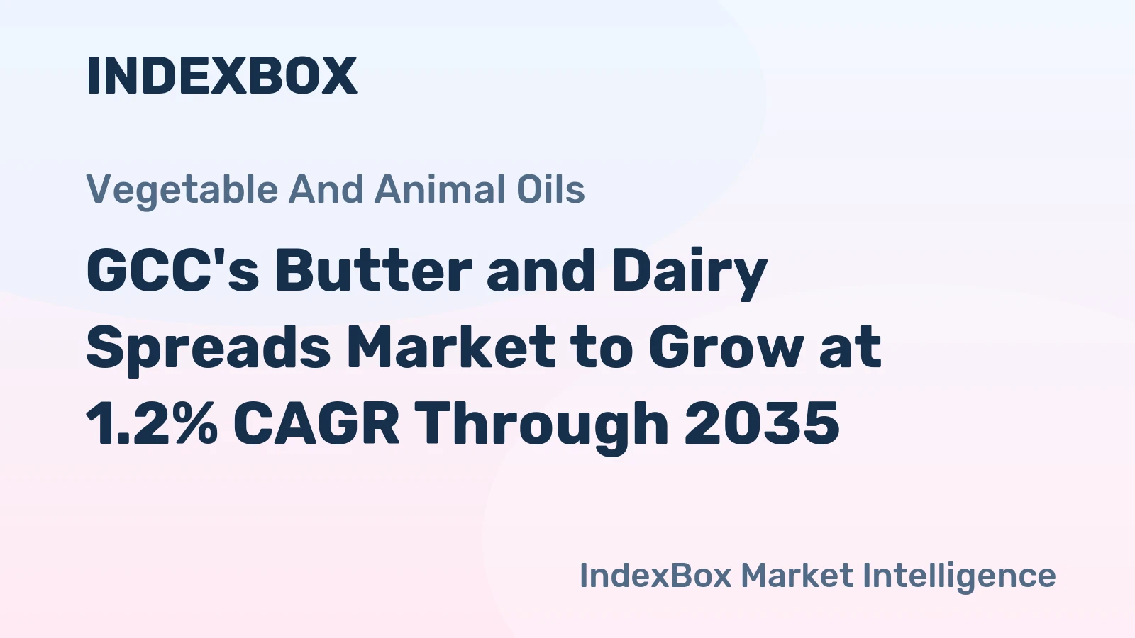 GCC's Butter and Dairy Spreads Market to Grow at 1.2% CAGR Through 2035