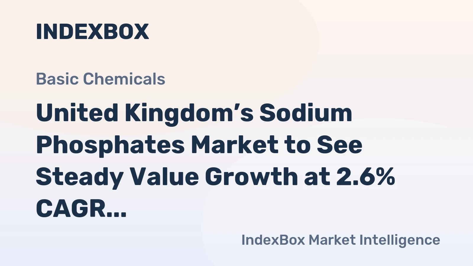 United Kingdom’s Sodium Phosphates Market to See Steady Value Growth at 2.6% CAGR Through 2035