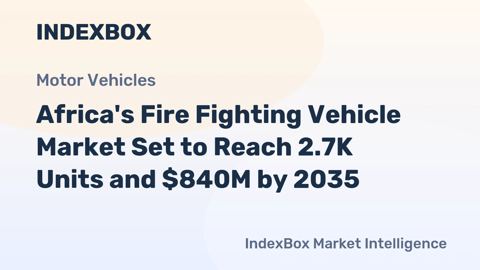 Africa's Fire Fighting Vehicle Market Set to Reach 2.7K Units and $840M by 2035