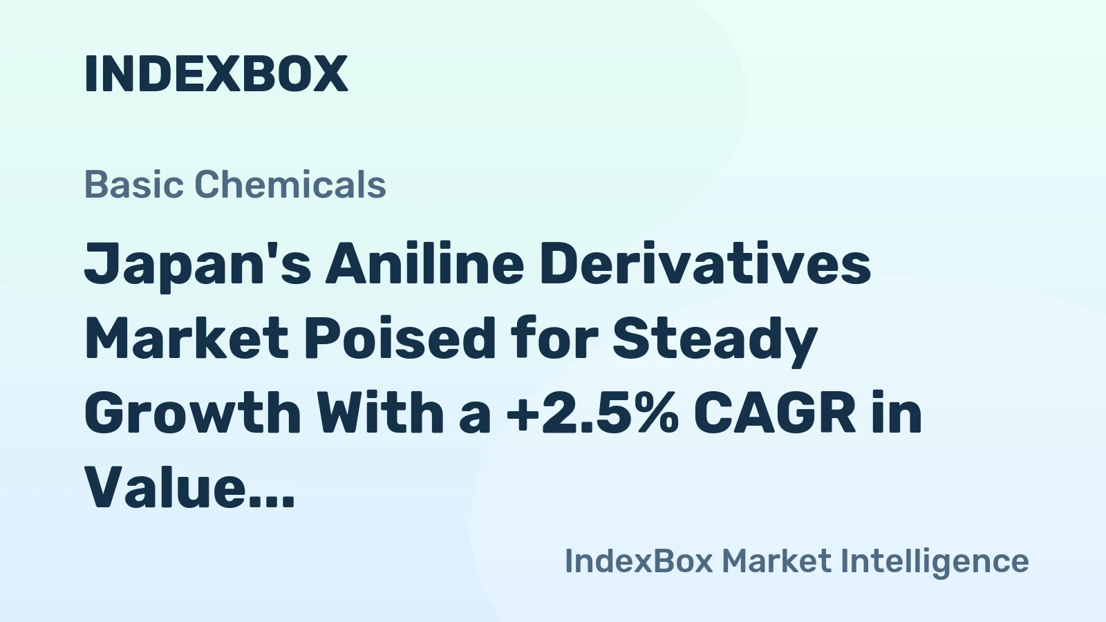 Japan's Aniline Derivatives Market Poised for Steady Growth With a +2.5% CAGR in Value
