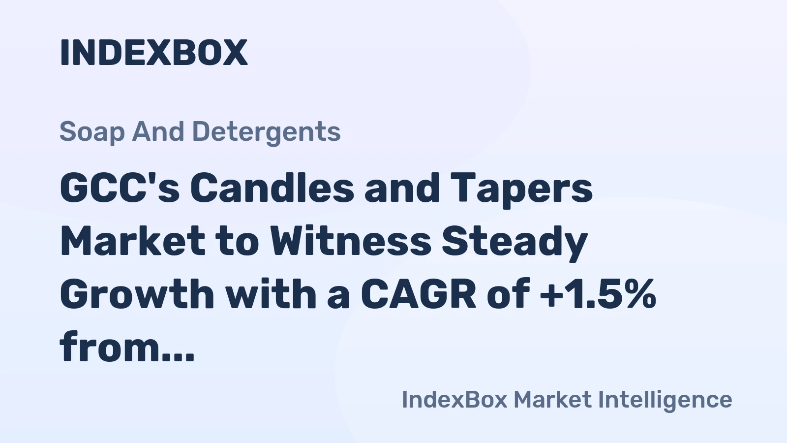 GCC's Candles and Tapers Market to Witness Steady Growth with a CAGR of +1.5% from 2024 to 2035