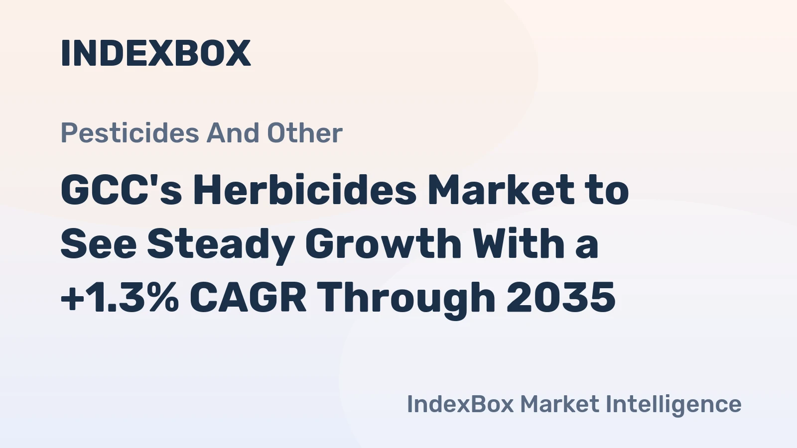 GCC's Herbicides Market to See Steady Growth With a +1.3% CAGR Through 2035
