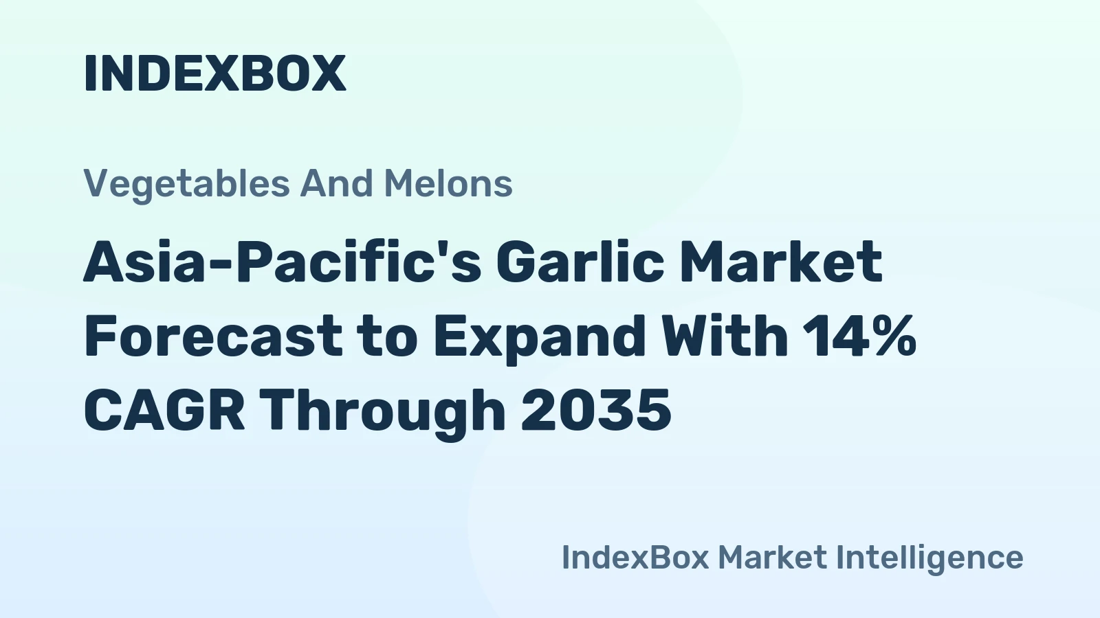 Asia-Pacific's Garlic Market Forecast to Expand With 14% CAGR Through 2035