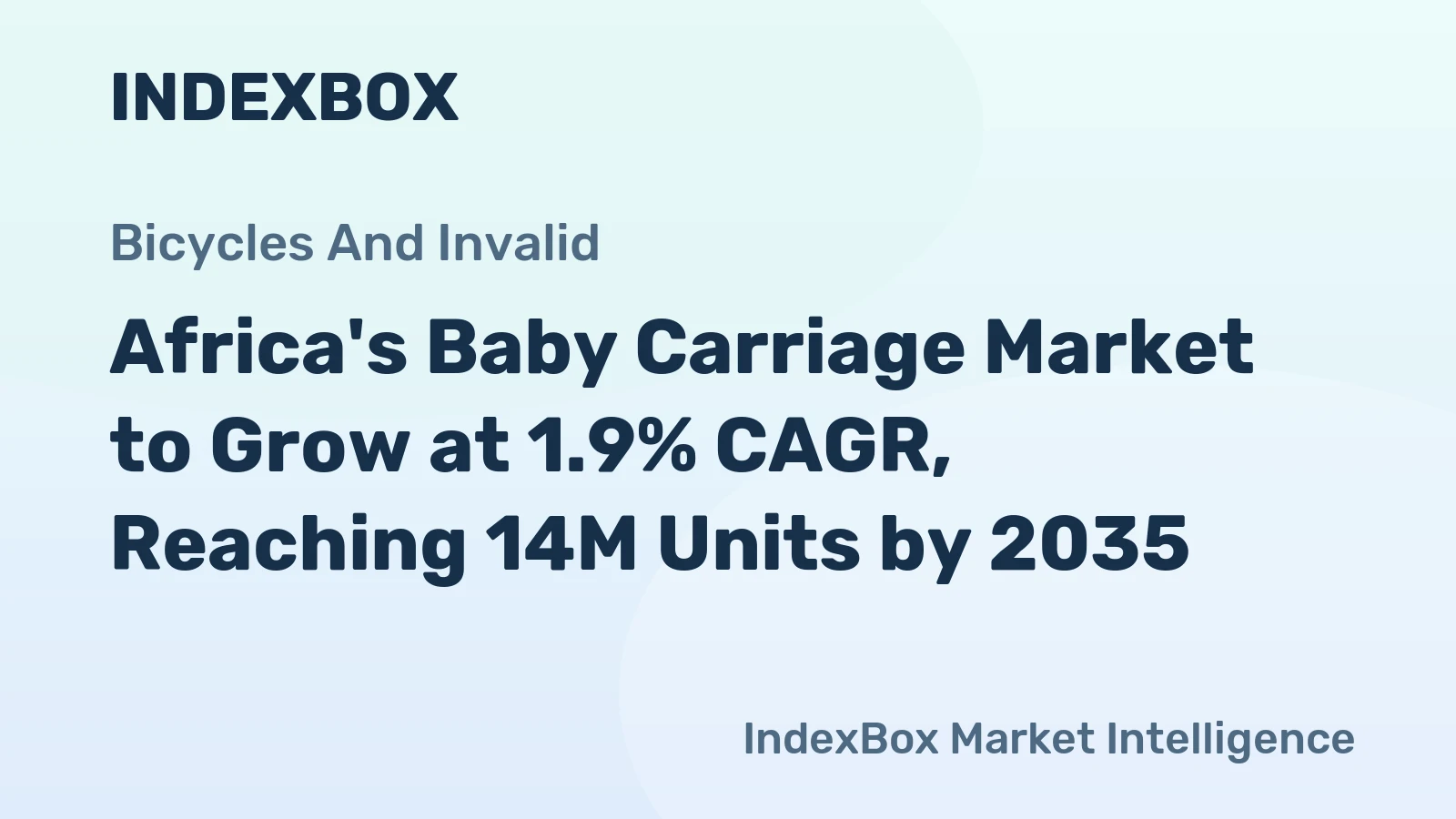 Africa's Baby Carriage Market to Grow at 1.9% CAGR, Reaching 14M Units by 2035