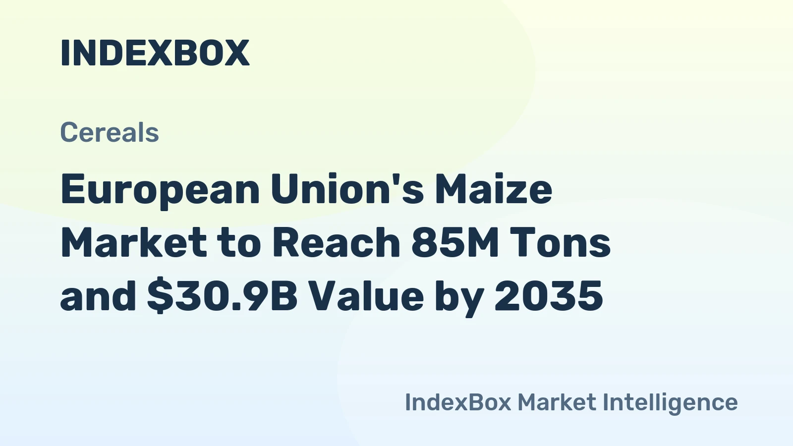 European Union's Maize Market to Reach 85M Tons and $30.9B Value by 2035