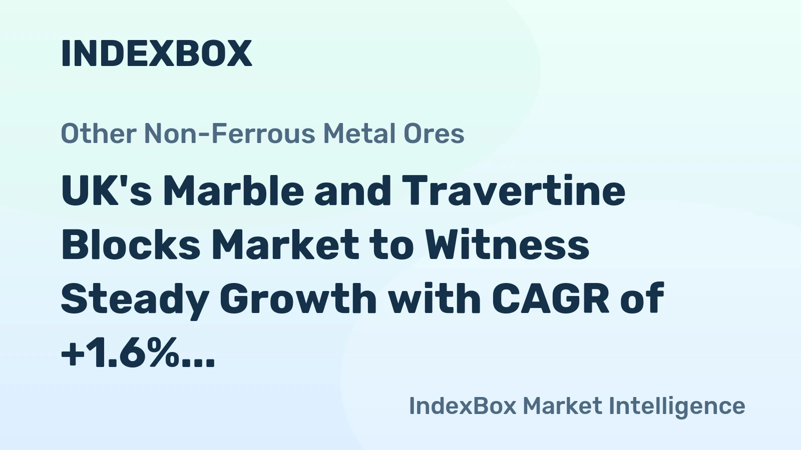 UK's Marble and Travertine Blocks Market to Witness Steady Growth with CAGR of +1.6% by 2035