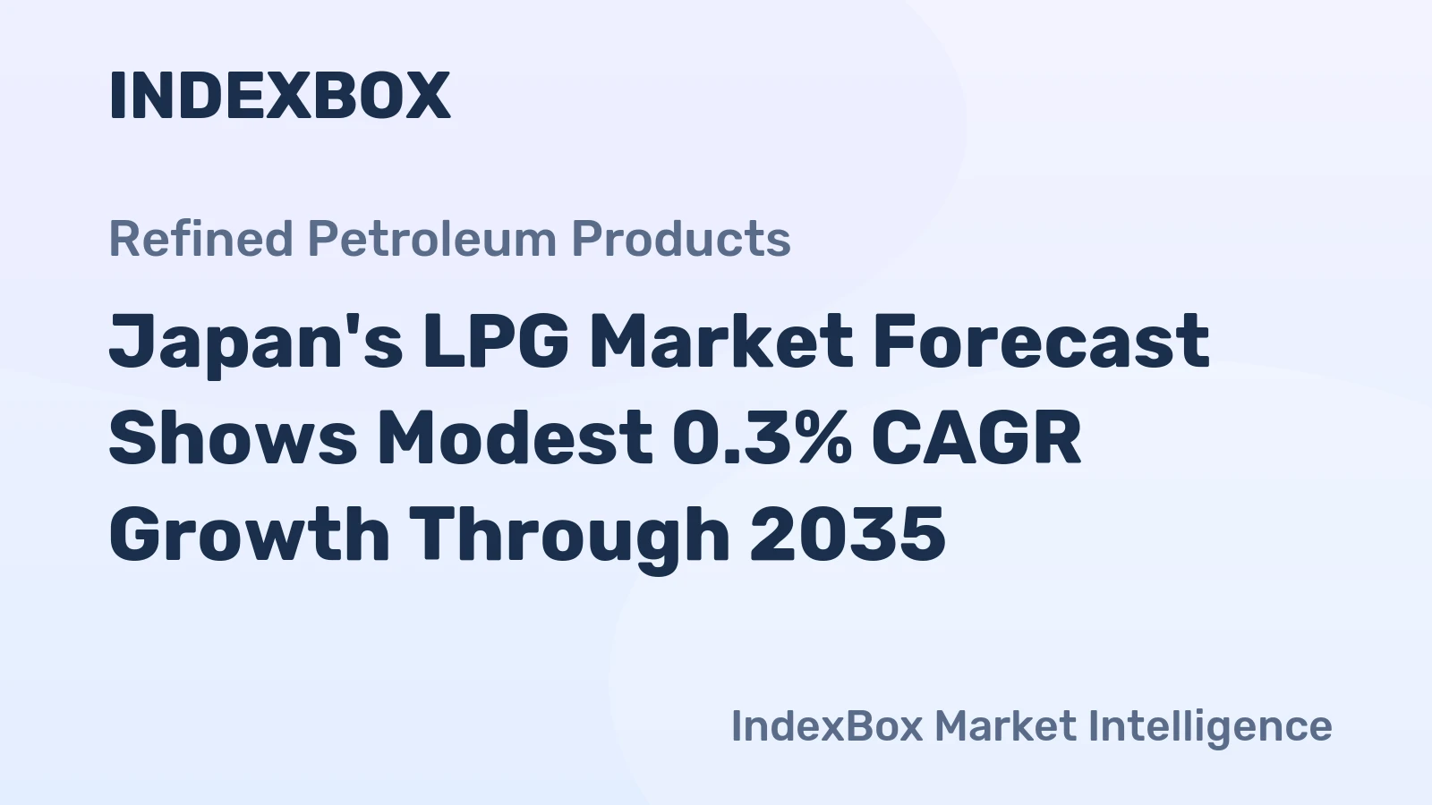 Japan's LPG Market Forecast Shows Modest 0.3% CAGR Growth Through 2035