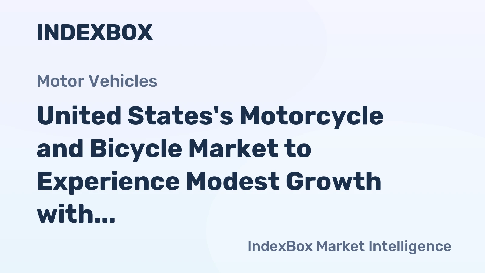 United States's Motorcycle and Bicycle Market to Experience Modest Growth with a CAGR of +3.1% over the Next Decade