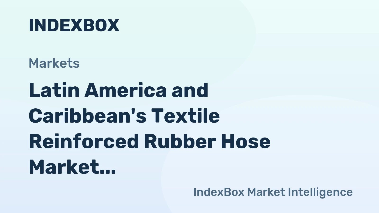 Latin America and Caribbean's Textile Reinforced Rubber Hose Market to Grow at a CAGR of +1.4% from 2024 to 2035