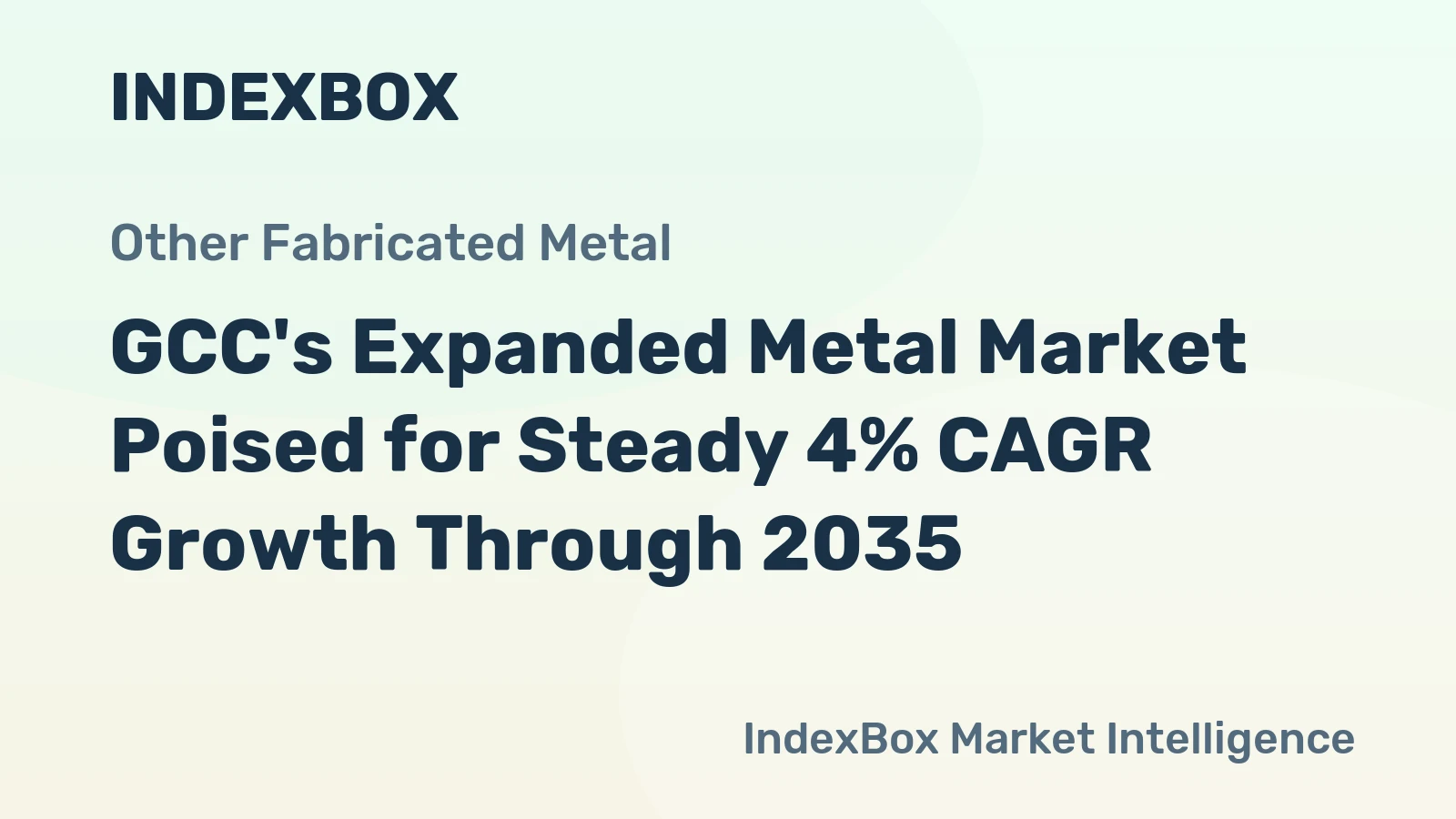 GCC's Expanded Metal Market Poised for Steady 4% CAGR Growth Through 2035