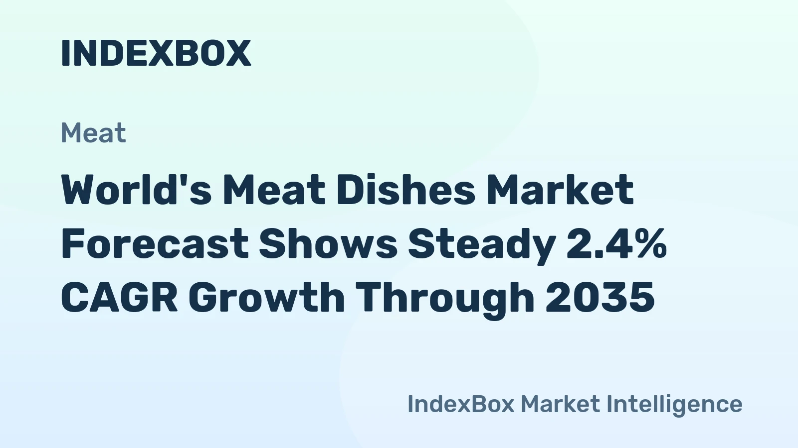 World's Meat Dishes Market Forecast Shows Steady 2.4% CAGR Growth Through 2035