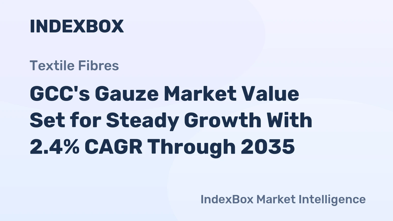 GCC's Gauze Market Value Set for Steady Growth With 2.4% CAGR Through 2035