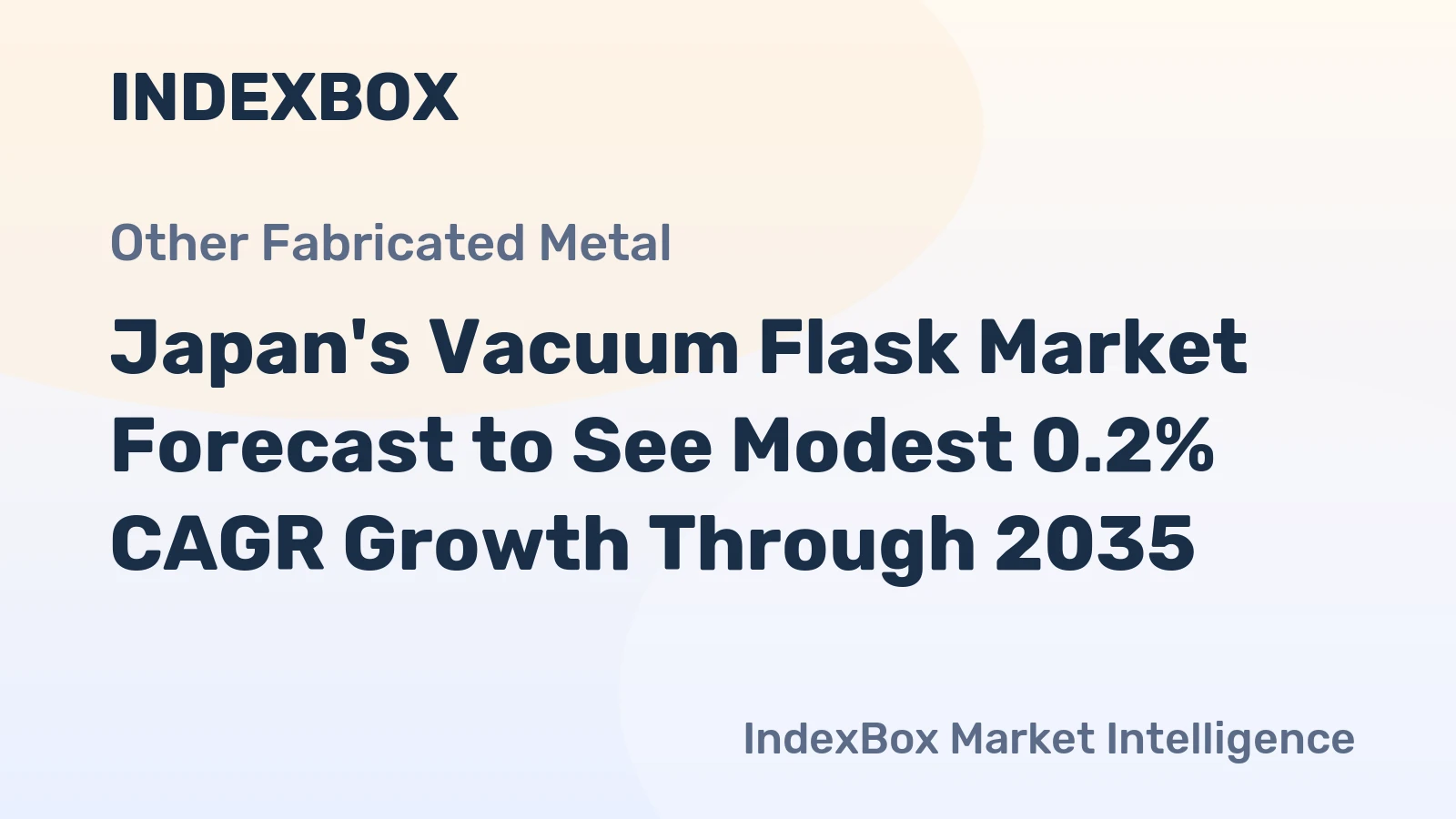 Japan's Vacuum Flask Market Forecast to See Modest 0.2% CAGR Growth Through 2035