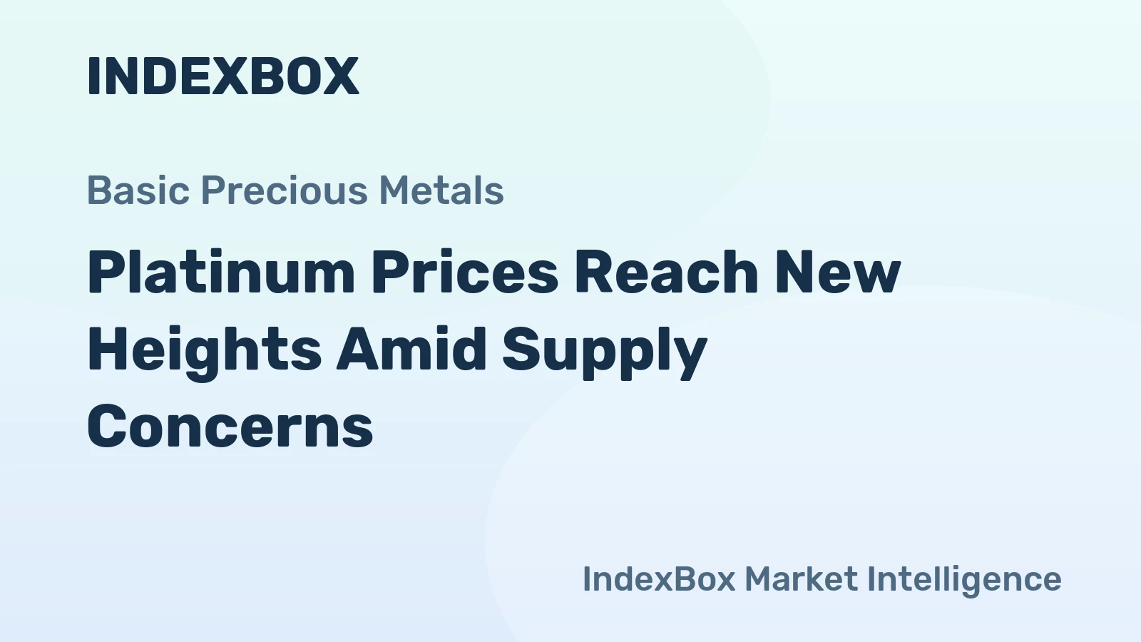 Platinum Prices Reach New Heights Amid Supply Concerns