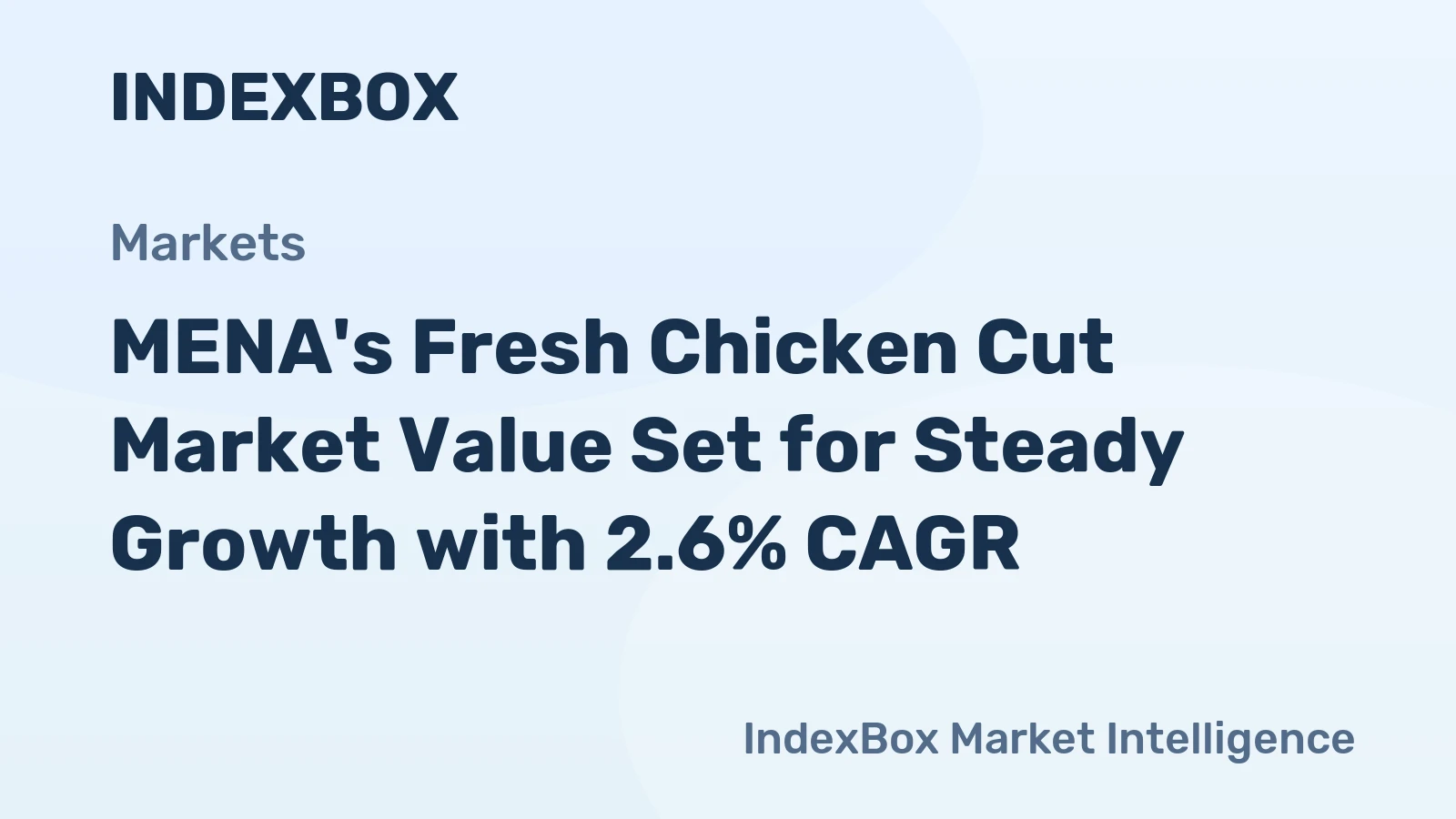 MENA's Fresh Chicken Cut Market Value Set for Steady Growth with 2.6% CAGR