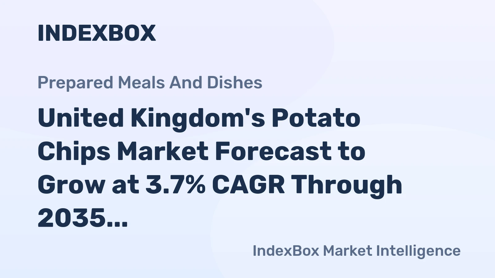 United Kingdom's Potato Chips Market Forecast to Grow at 3.7% CAGR Through 2035