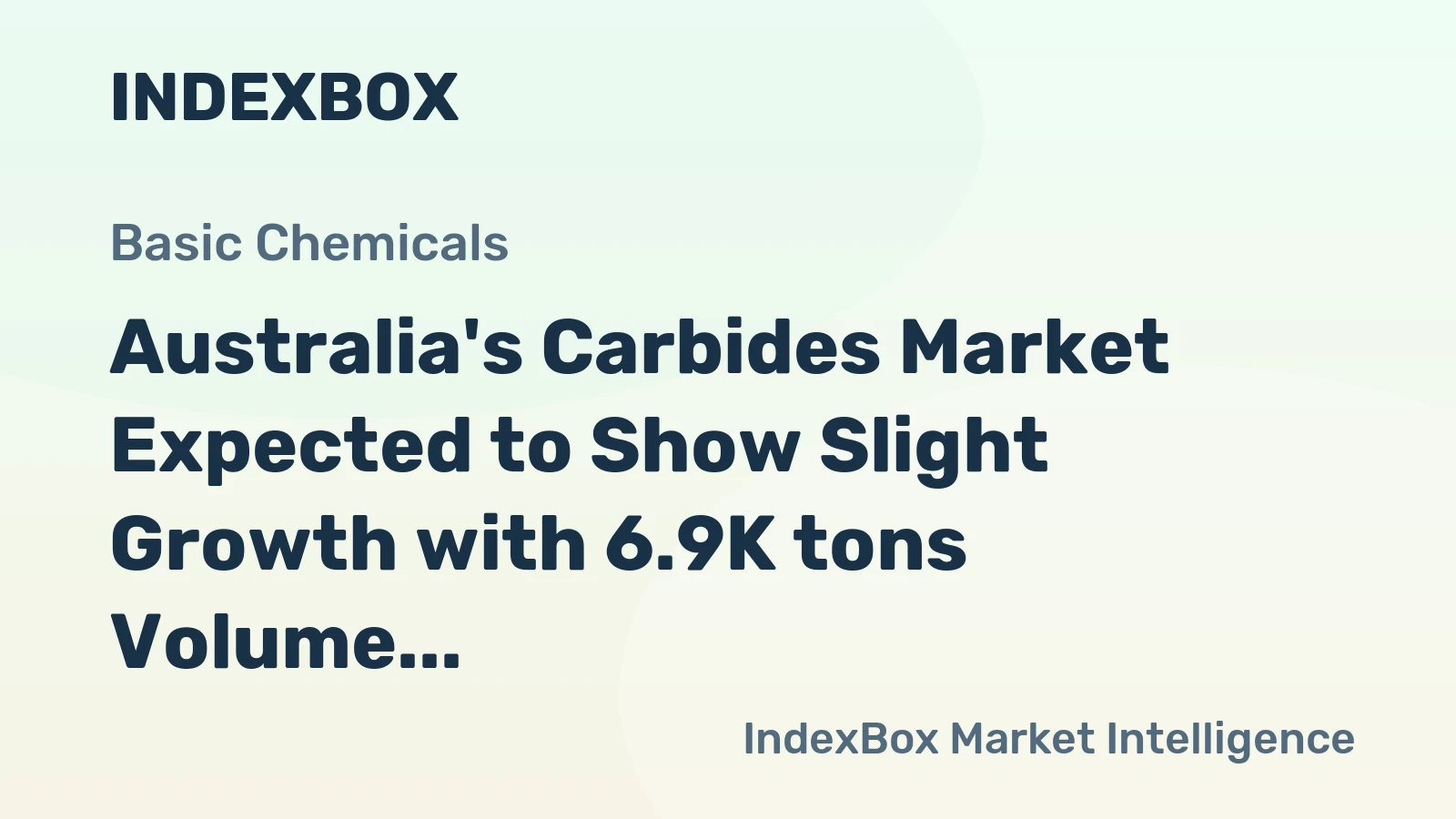 Australia's Carbides Market Expected to Show Slight Growth with 6.9K tons Volume and $16M Value Forecasted by 2035