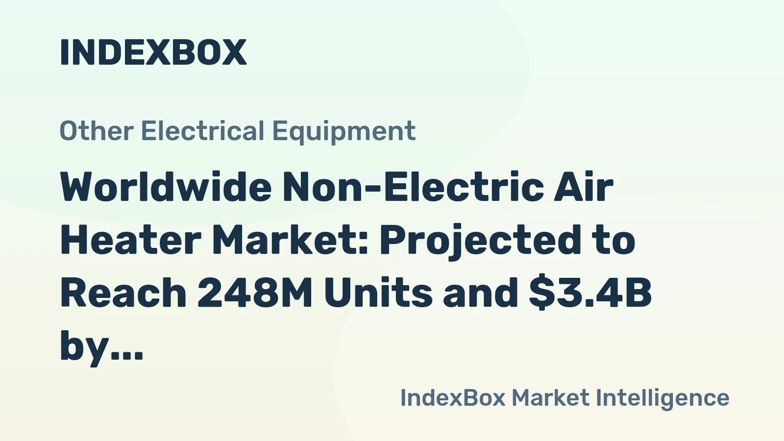 Worldwide Non-Electric Air Heater Market: Projected to Reach 248M Units and $3.4B by 2035