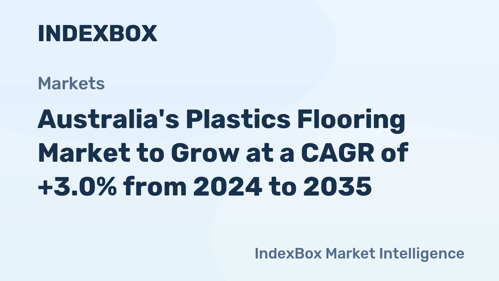 Australia's Plastics Flooring Market to Grow at a CAGR of +3.0% from 2024 to 2035