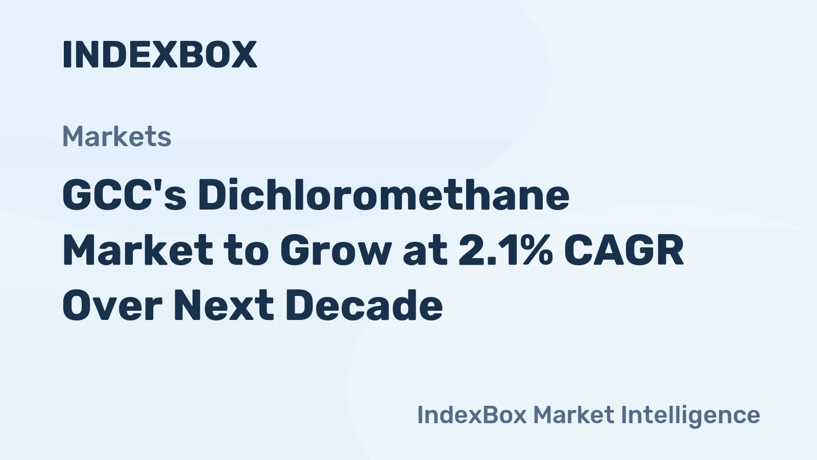 GCC's Dichloromethane Market to Grow at 2.1% CAGR Over Next Decade