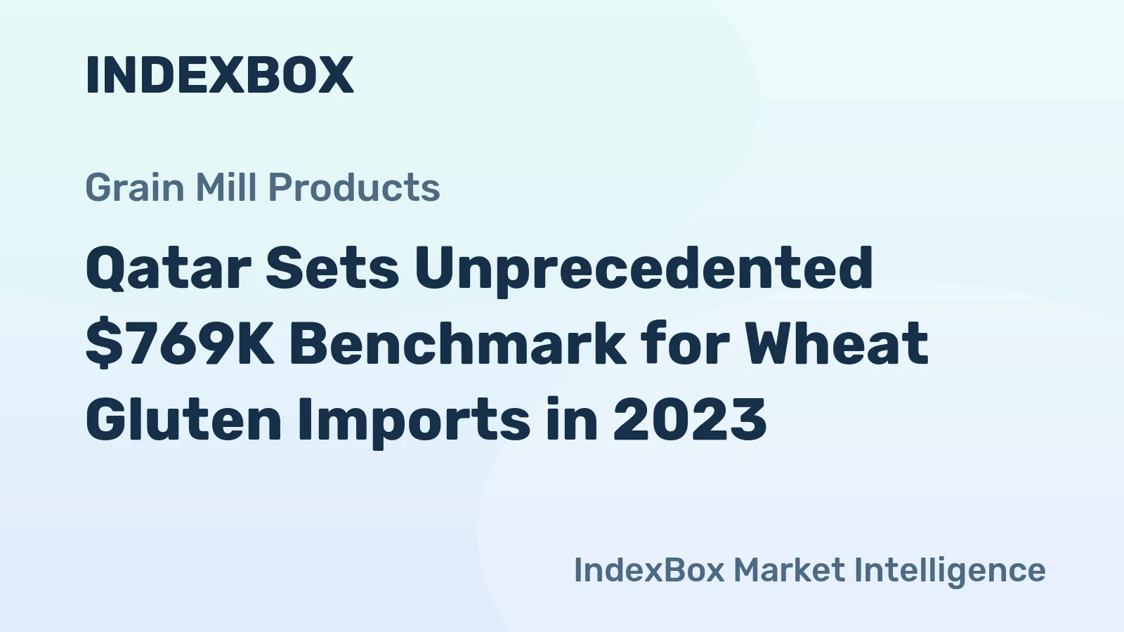 Qatar Sets Unprecedented $769K Benchmark for Wheat Gluten Imports in 2023