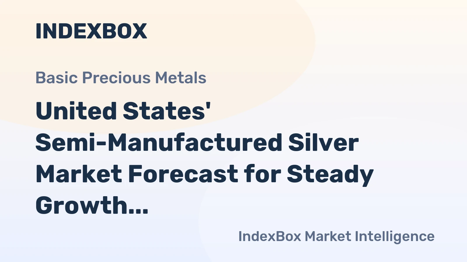United States' Semi-Manufactured Silver Market Forecast for Steady Growth with a 06% CAGR