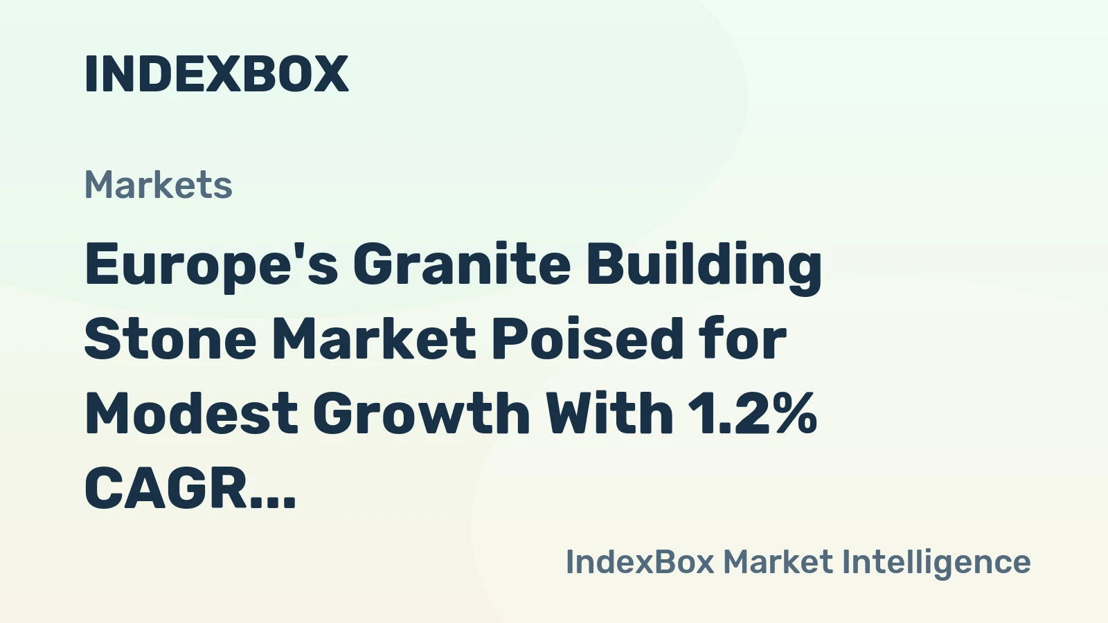 Europe's Granite Building Stone Market Poised for Modest Growth With 1.2% CAGR Through 2035