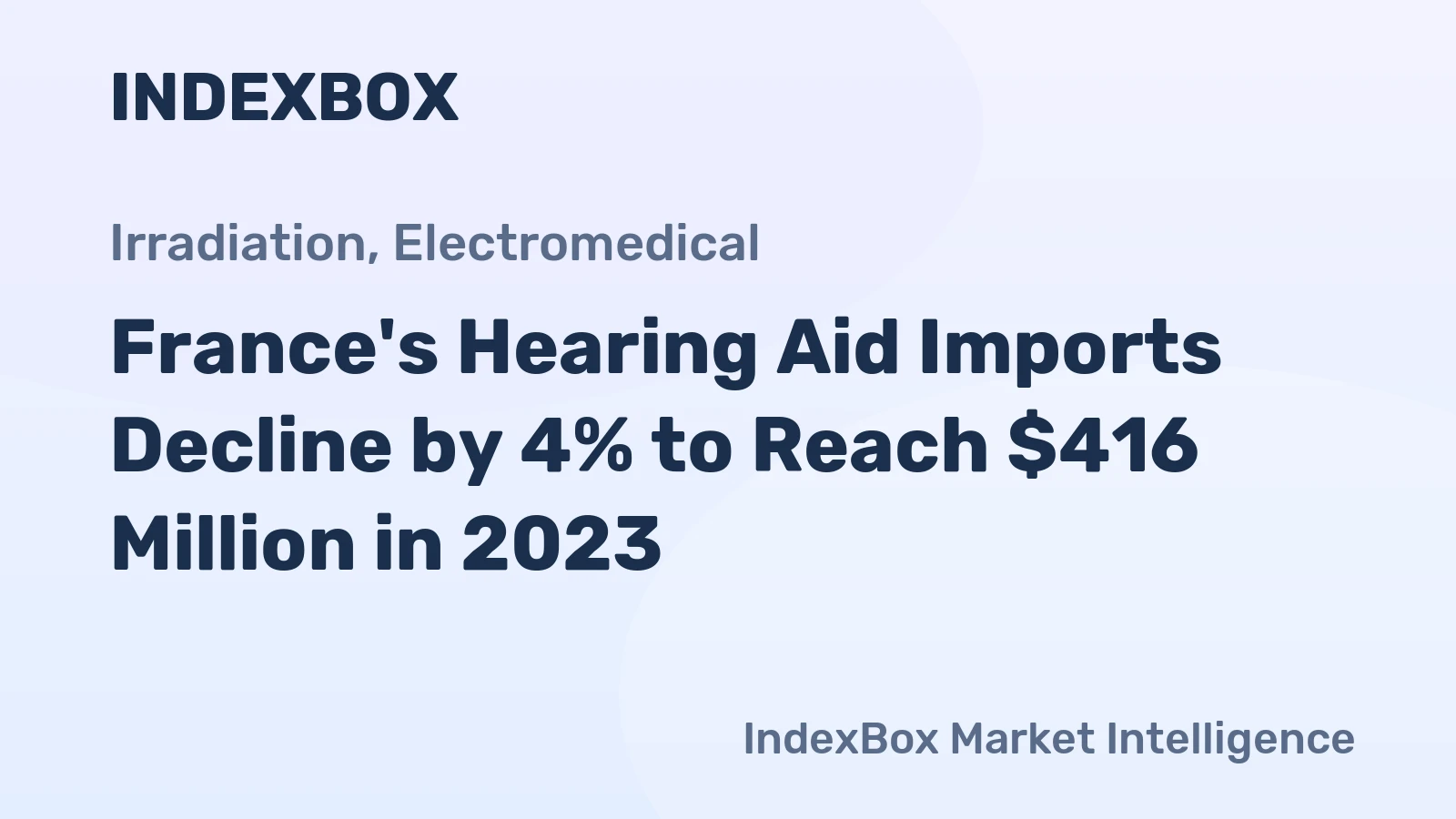 France's Hearing Aid Imports Decline by 4% to Reach $416 Million in 2023