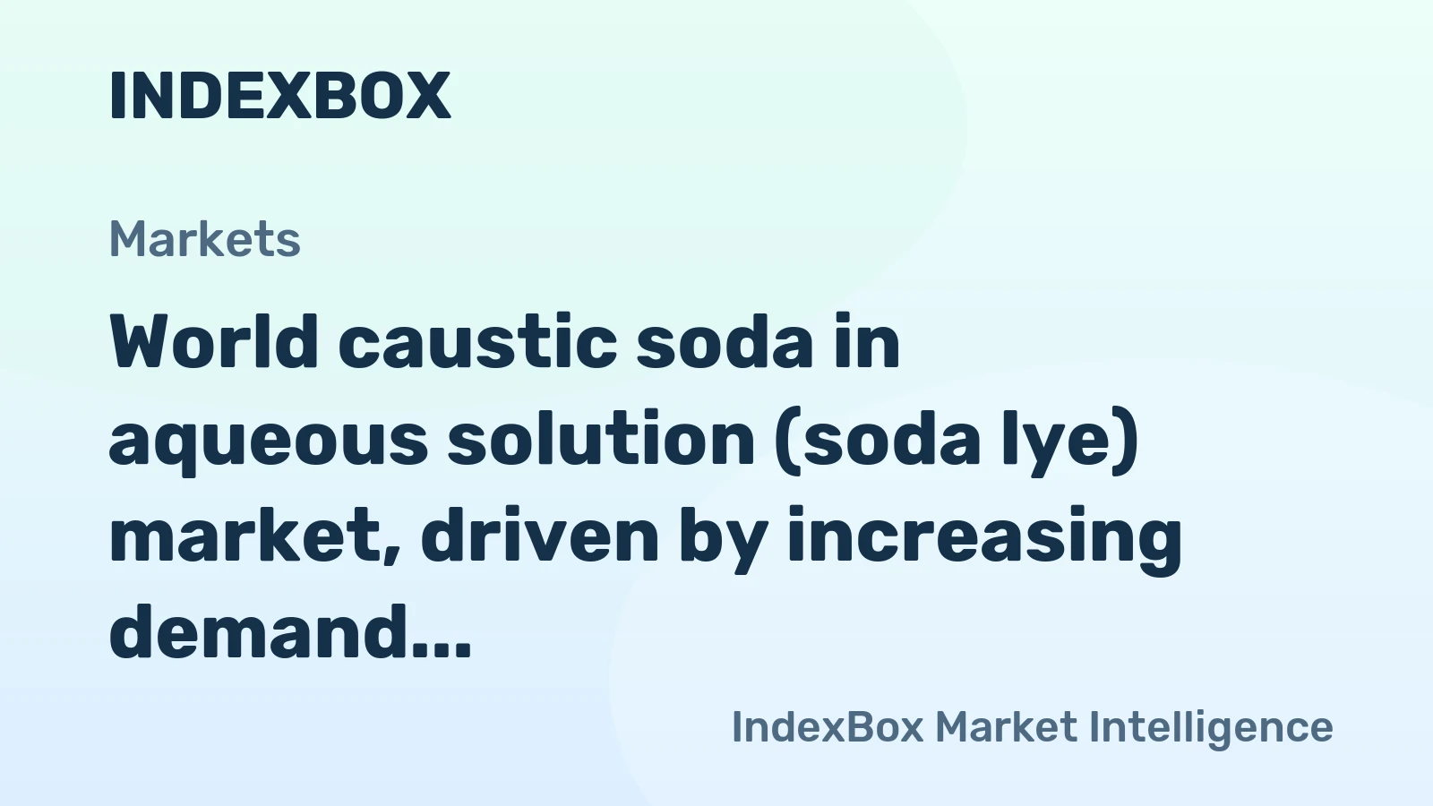 World caustic soda in aqueous solution (soda lye) market, driven by increasing demand, is forecast to grow to 88M tons in volume and $31.2B in value by 2035.