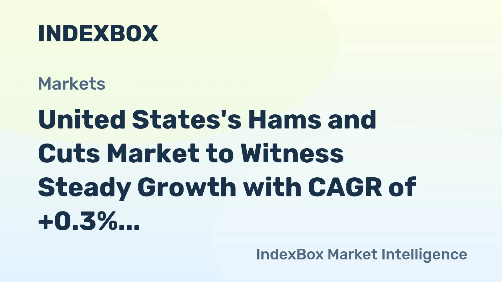 United States's Hams and Cuts Market to Witness Steady Growth with CAGR of +0.3% from 2024-2035