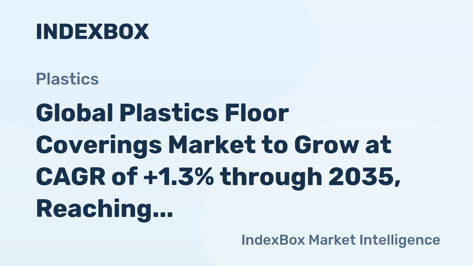 Global Plastics Floor Coverings Market to Grow at CAGR of +1.3% through 2035, Reaching $21.2B in Value