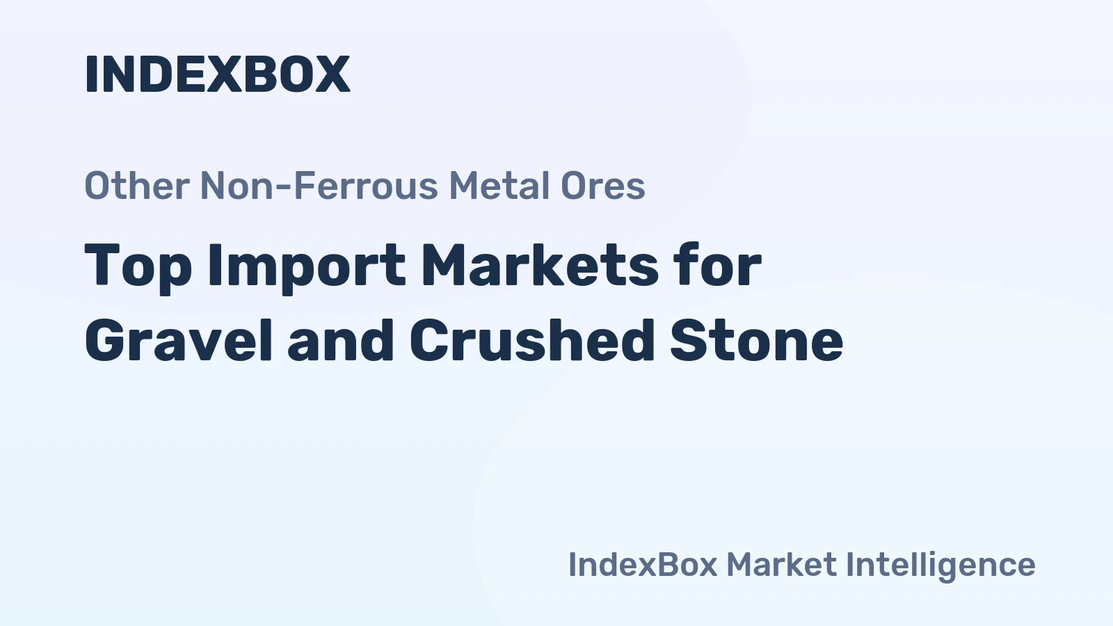 Top Import Markets for Gravel and Crushed Stone
