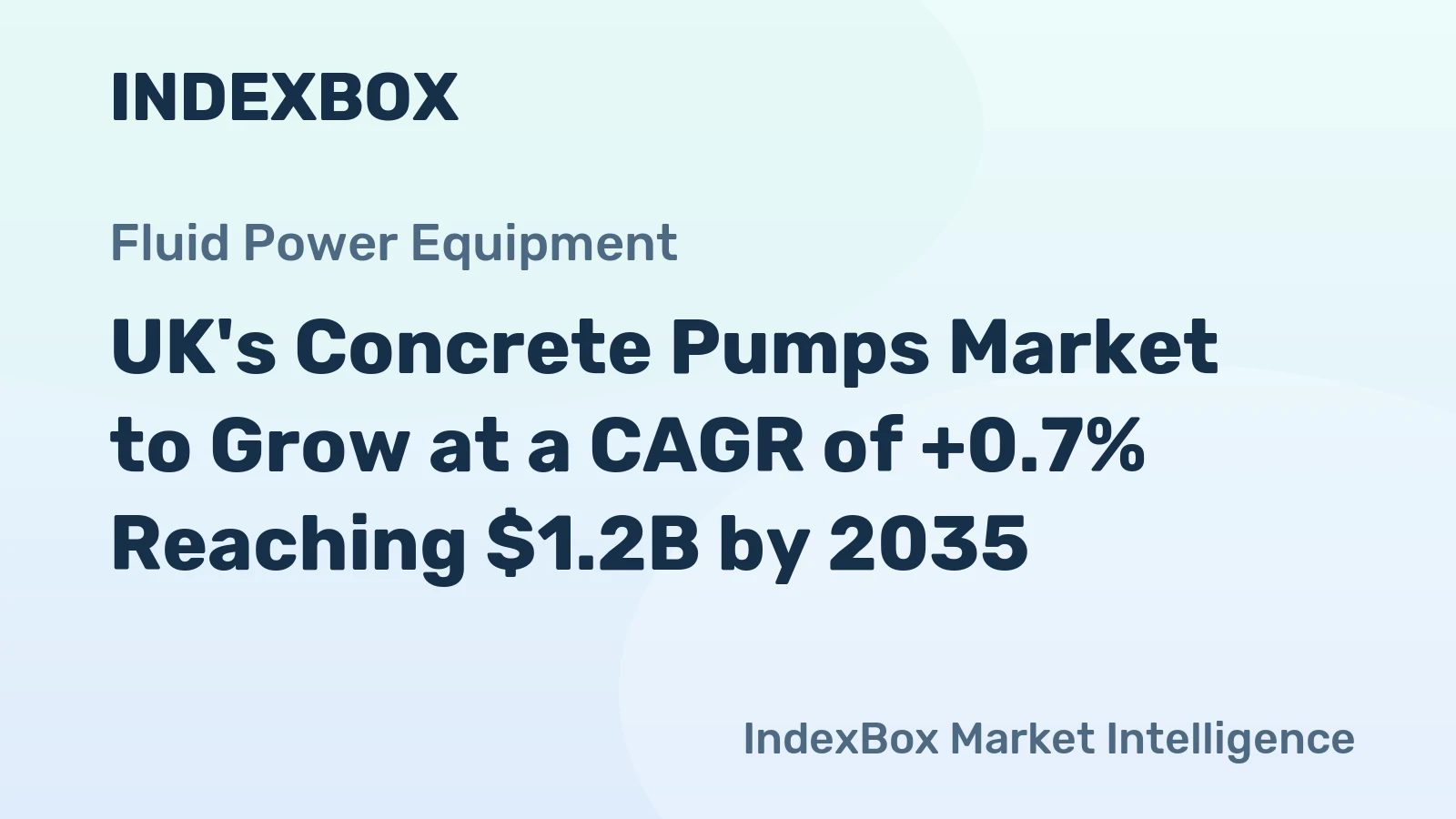 UK's Concrete Pumps Market to Grow at a CAGR of +0.7% Reaching $1.2B by 2035
