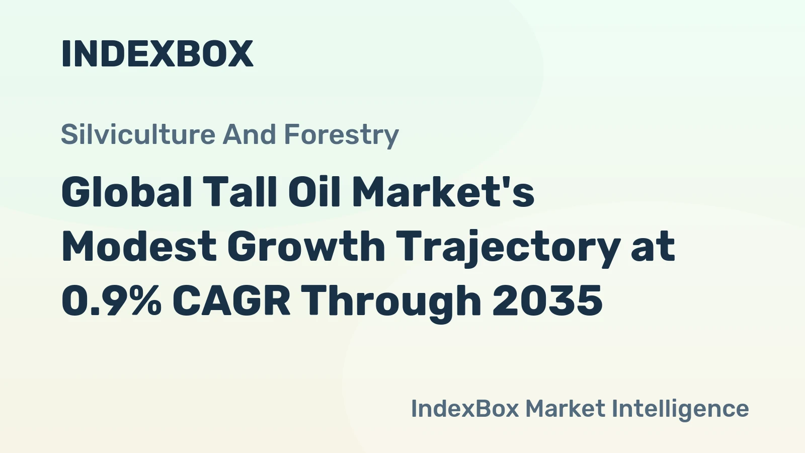 Global Tall Oil Market's Modest Growth Trajectory at 0.9% CAGR Through 2035