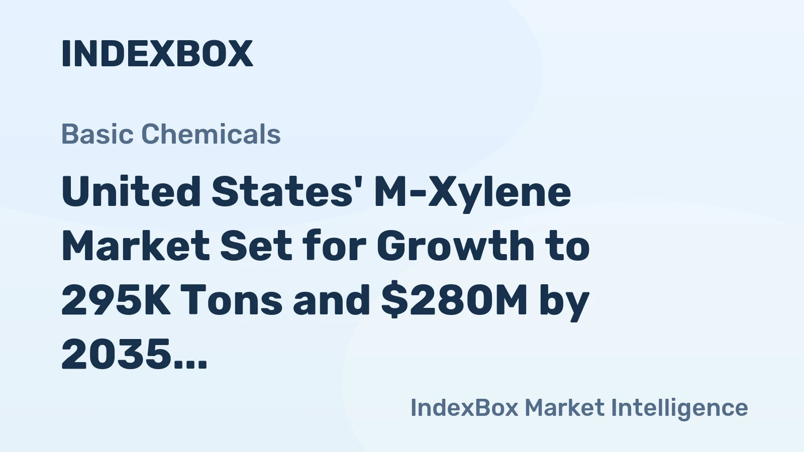 United States' M-Xylene Market Set for Growth to 295K Tons and $280M by 2035 Amid Shifting Trade Dynamics