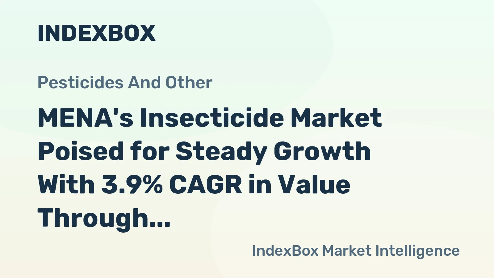 MENA's Insecticide Market Poised for Steady Growth With 3.9% CAGR in Value Through 2035