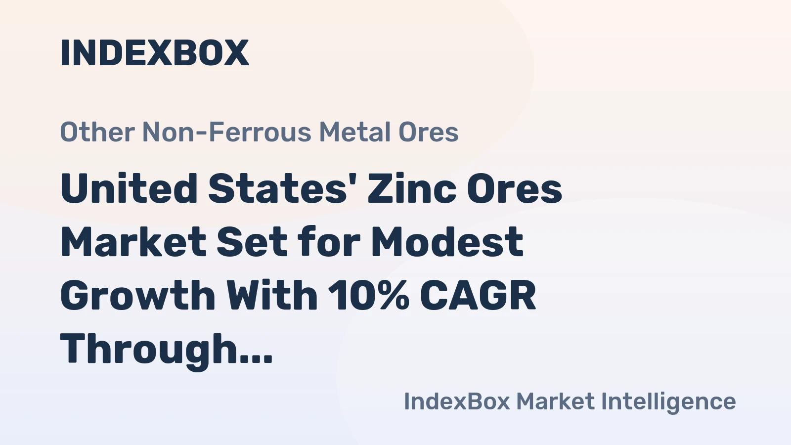 United States' Zinc Ores Market Set for Modest Growth With 10% CAGR Through 2035