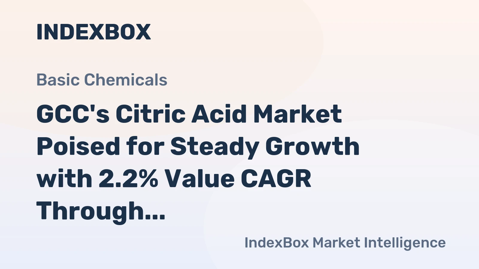 GCC's Citric Acid Market Poised for Steady Growth with 2.2% Value CAGR Through 2035
