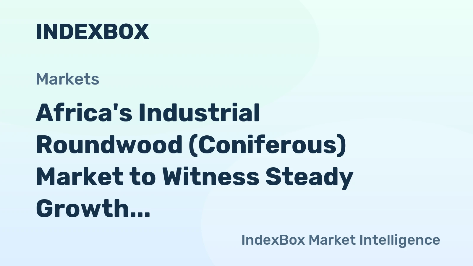 Africa's Industrial Roundwood (Coniferous) Market to Witness Steady Growth with a CAGR of +1.6% from 2024 to 2035